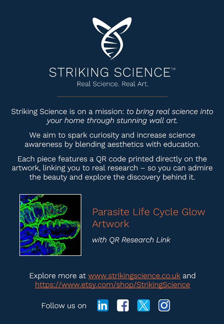 Poster With Hanger - Parasite Life Cycle Glow Artwork With QR Code - Etsy