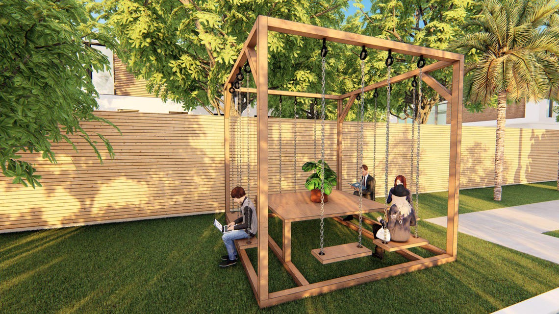 DIY Kids Swing Frame Plan: Wooden Outdoor Swing Set Blueprint (PDF ...