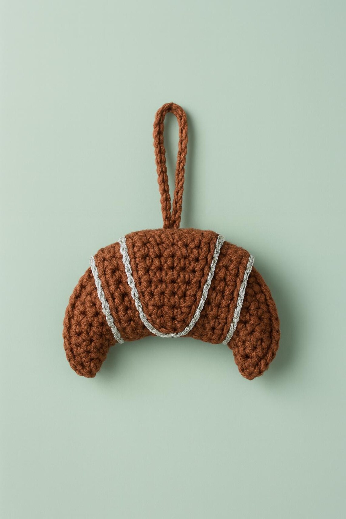 Crochet Croissant Pattern – Amigurumi Keychain Ornament (PDF Pattern ...
