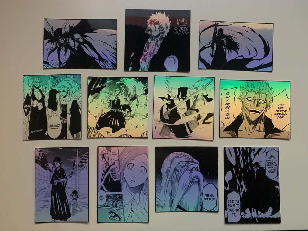 Anime Holographic Manga Panel Stickers Bundle 12A - Etsy