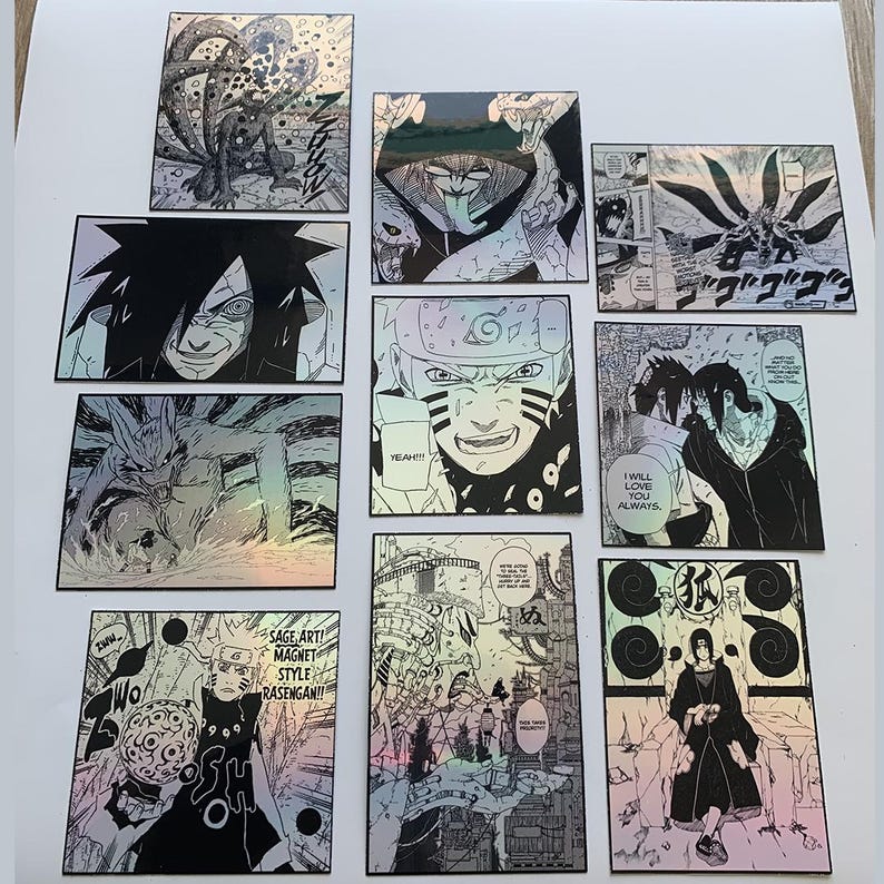 Anime Holographic Manga Panel Stickers Bundle 2A - Etsy