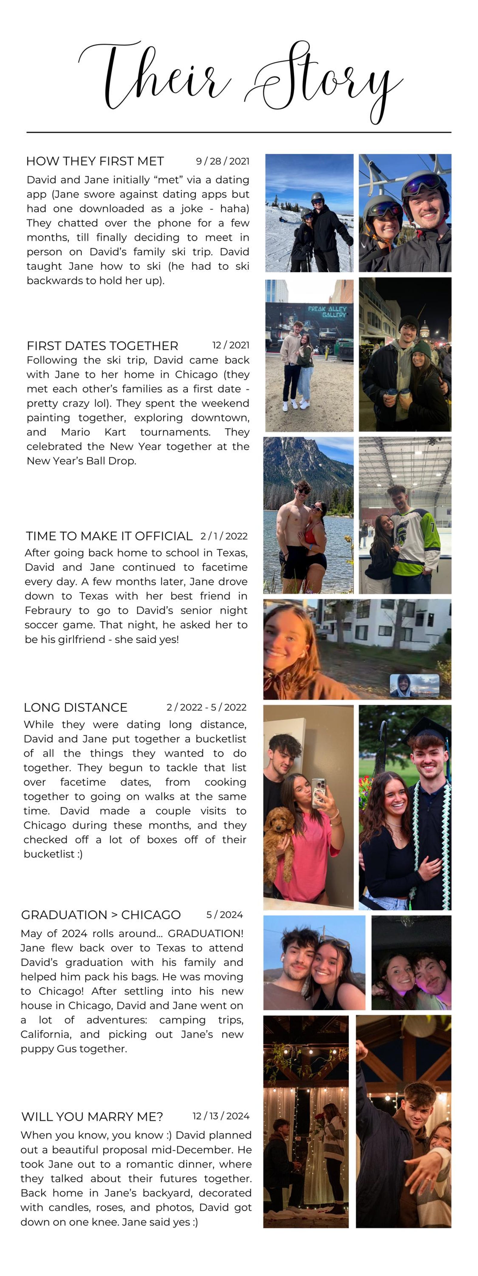 His Story, Her Story, Their Story | Digital Template - Etsy