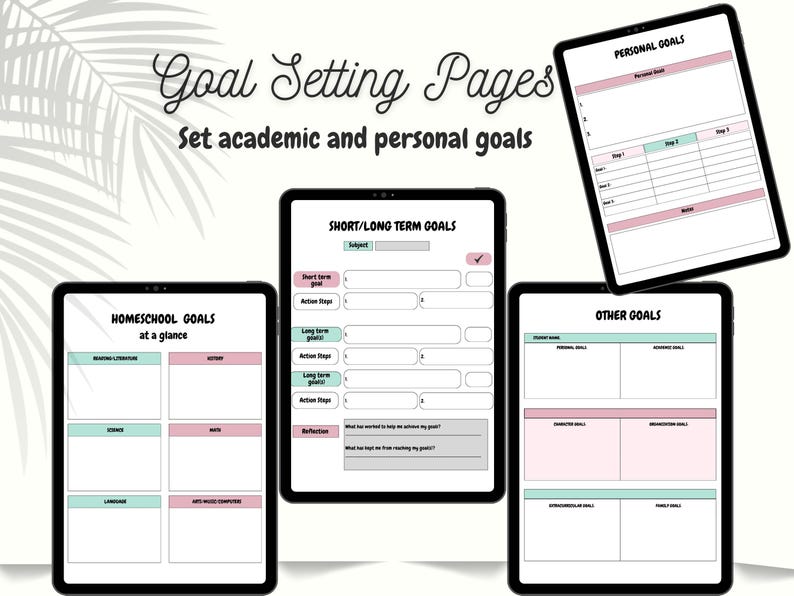 Homeschool Planner Printable: Daily Schedule, Trackers (digital ...