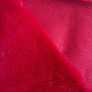 Red Luxe Faux Fur Fabric: Soft Shaggy Vegan Fur for Crafts & Costumes ...