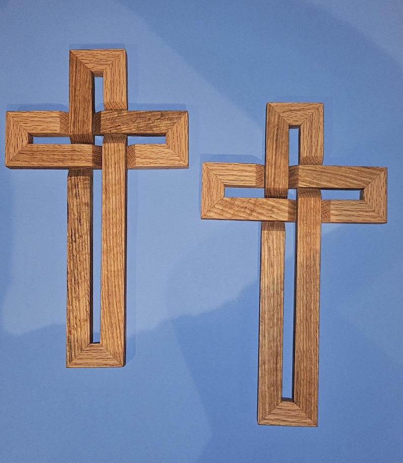 Handmade Red Oak Woven Cross - Etsy