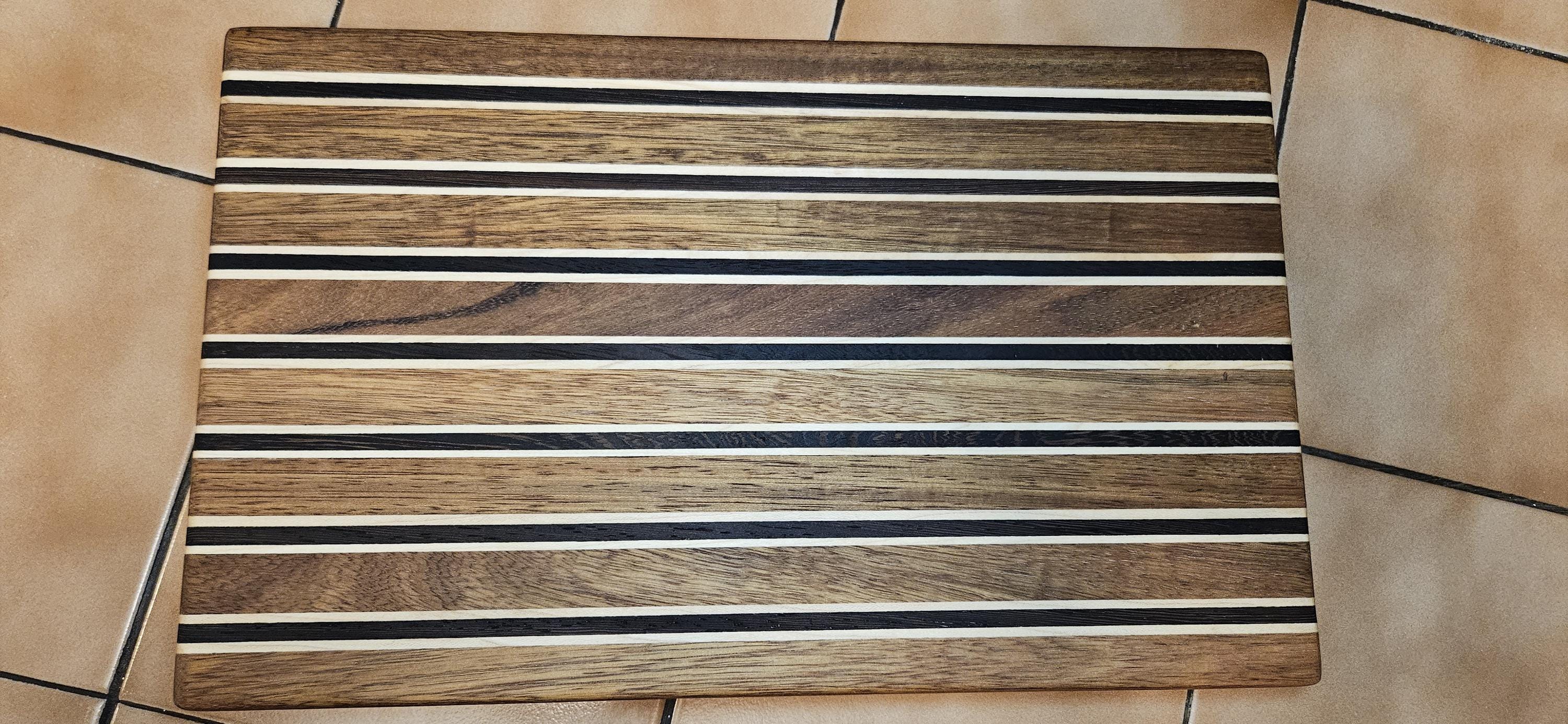 Bold and Beautiful - 1.5" Exotic Wood Cutting Board – Angelique, Wenge ...