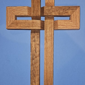 Handmade Red Oak Woven Cross - Etsy