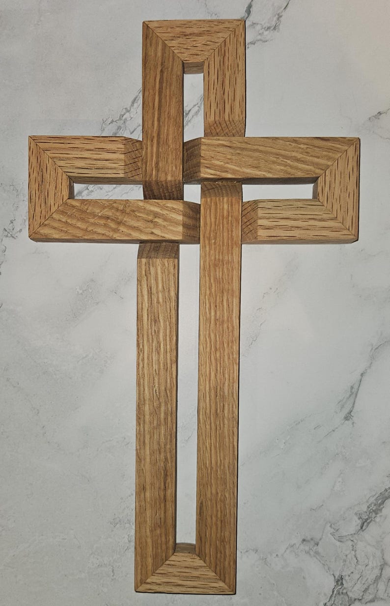 Handmade Red Oak Woven Cross - Etsy
