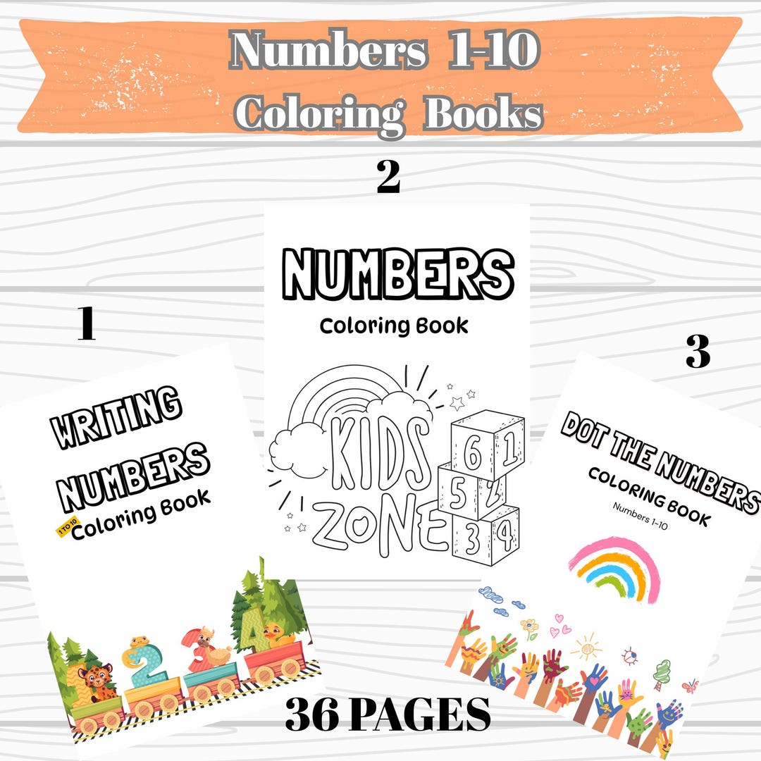 Numbers Activity Bundle - Dot the Numbers, Coloring the Numbers ...