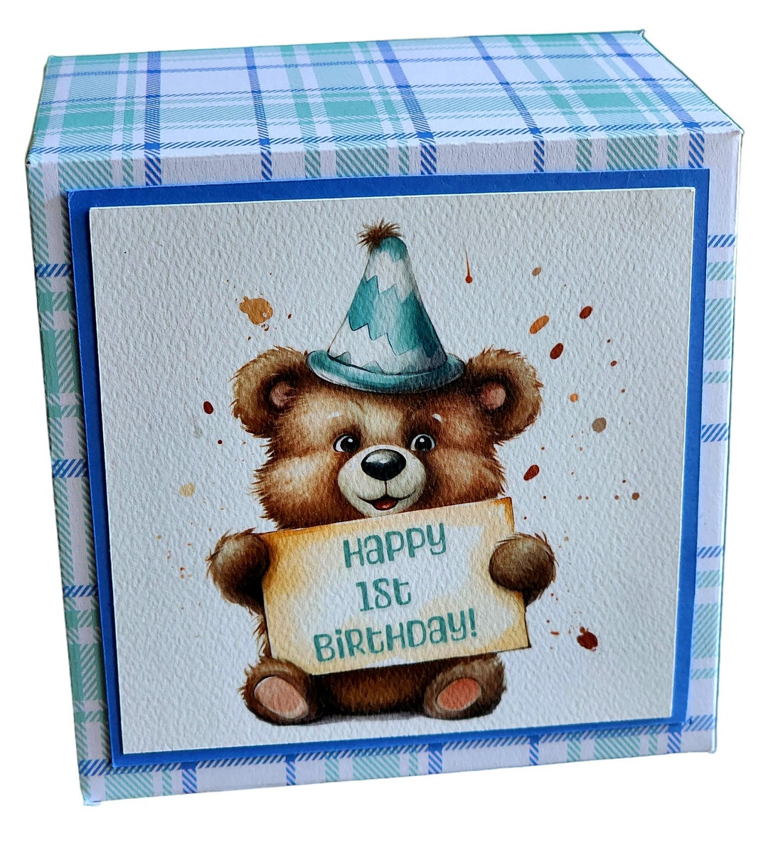 Blue Birthday Gift Box, Birthday Gift Box, First Birthday Gift Box ...