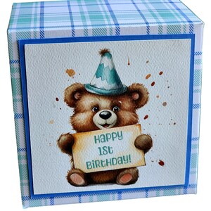 Blue Birthday Gift Box, Birthday Gift Box, First Birthday Gift Box ...