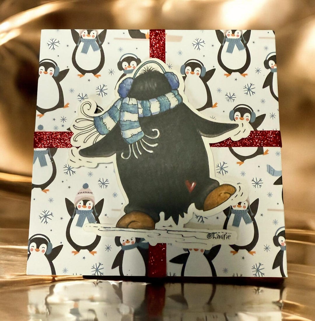 Penguin Gift Box, Holiday Gift Box, Gift Box for Baby, Decorative Gift ...
