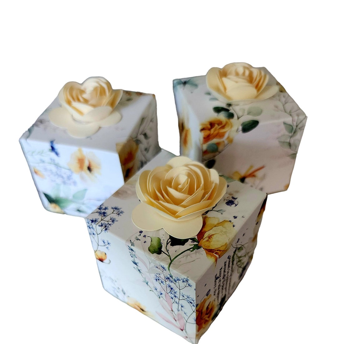 Mini Boxes, Small Gift Box, Set of 3 Gift Boxes, Handmade Mini Gift ...