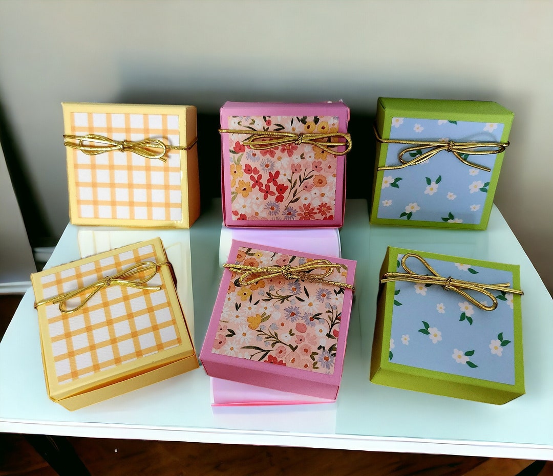 Mini Gift Boxes, Handmade Mini Gift Boxes, Set of 6 Gift Boxes - Etsy