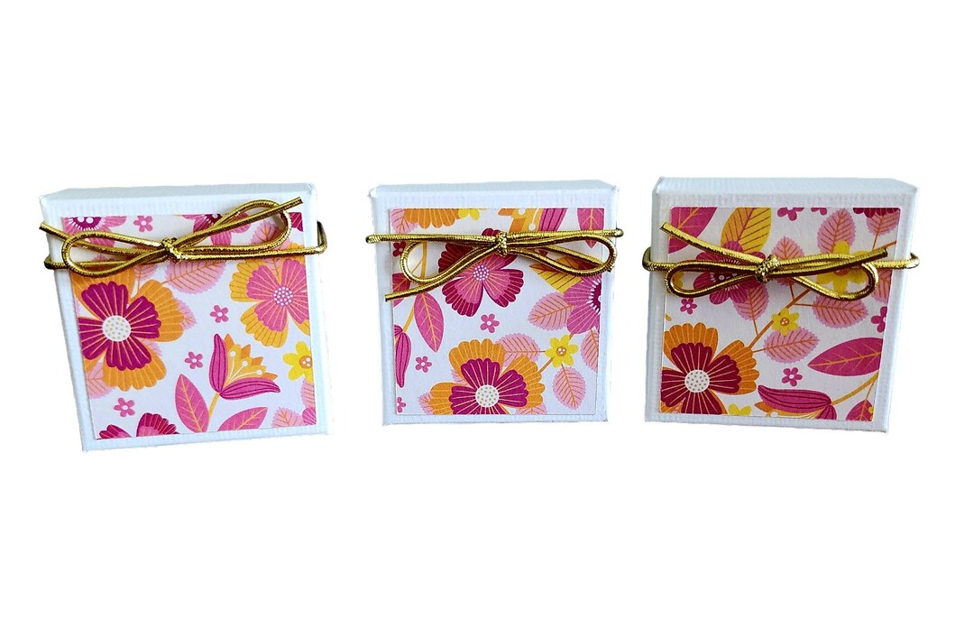 Mini Boxes, Small Gift Box, Set of 6 Gift Boxes, Handmade Mini Gift ...