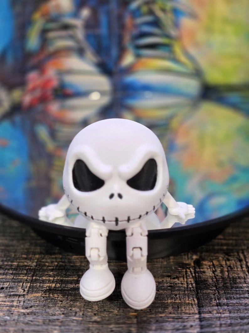Jack Skellington Desk/shelf Buddy - Articulated Legs - Etsy