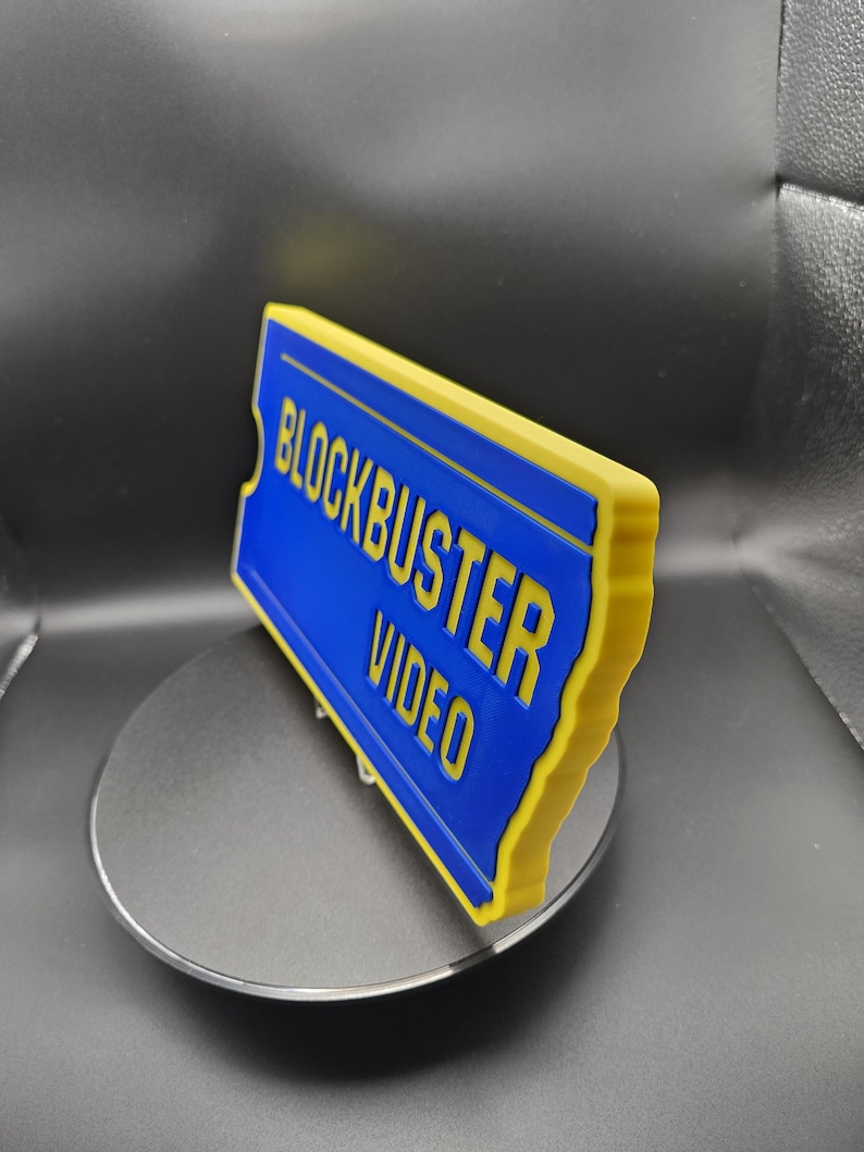 Blockbuster Video Logo Sign Display | Wall or Shelf Piece | Home ...