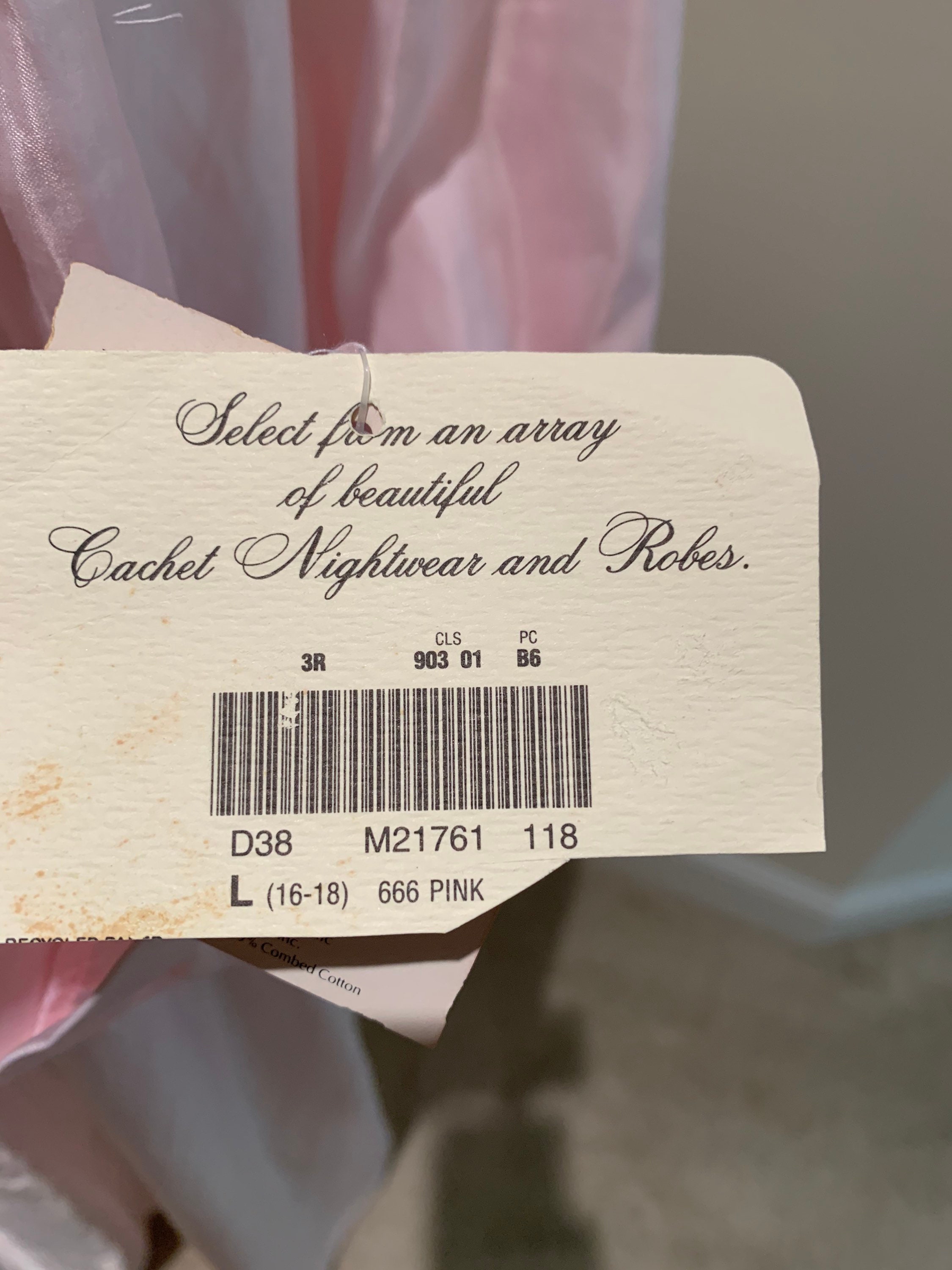 Pink Cream Puff Wet Look Satin Long Nightgown Brushed Cotton Lining ...