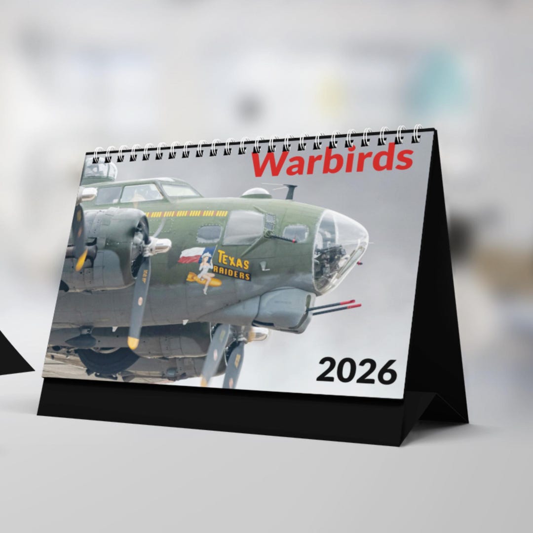 WWII Warbird Airplanes, 2026 Desk Calendar 10 × 5 Inch - Etsy