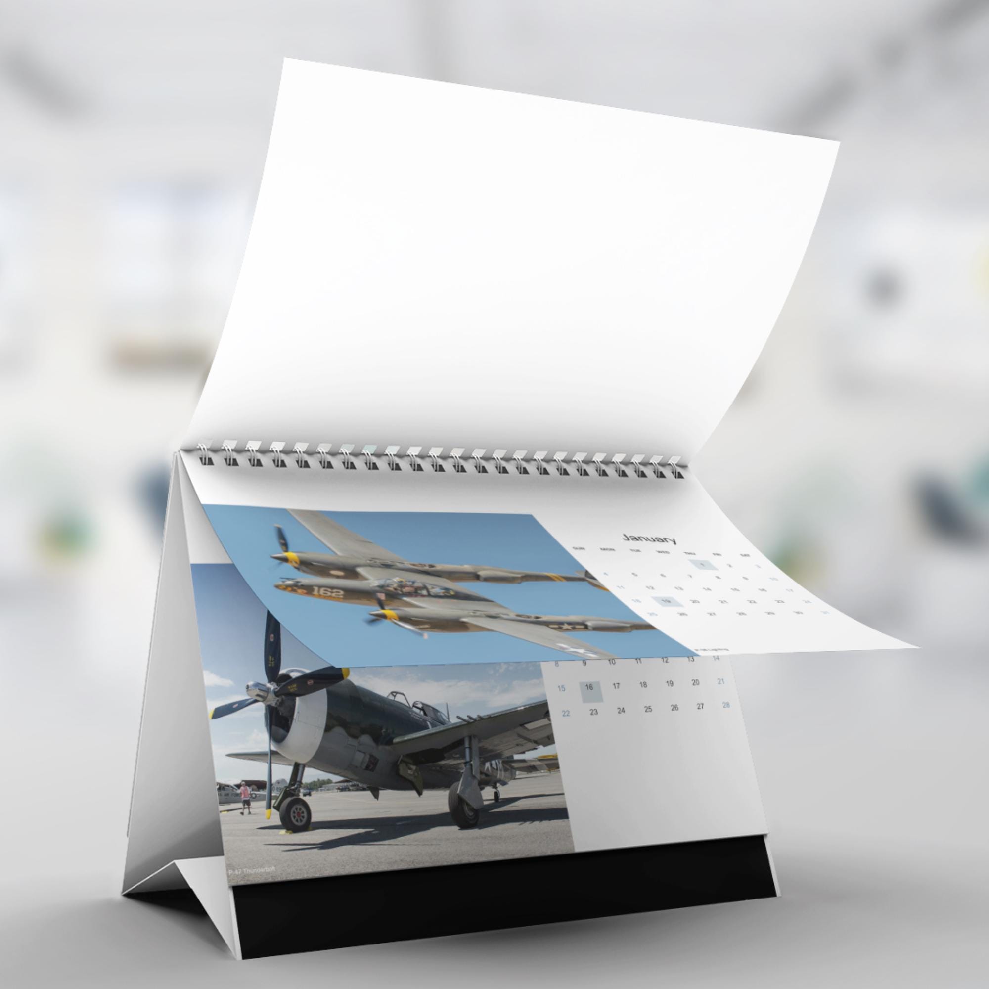 WWII Warbird Airplanes, 2026 Desk Calendar 10 × 5 Inch - Etsy
