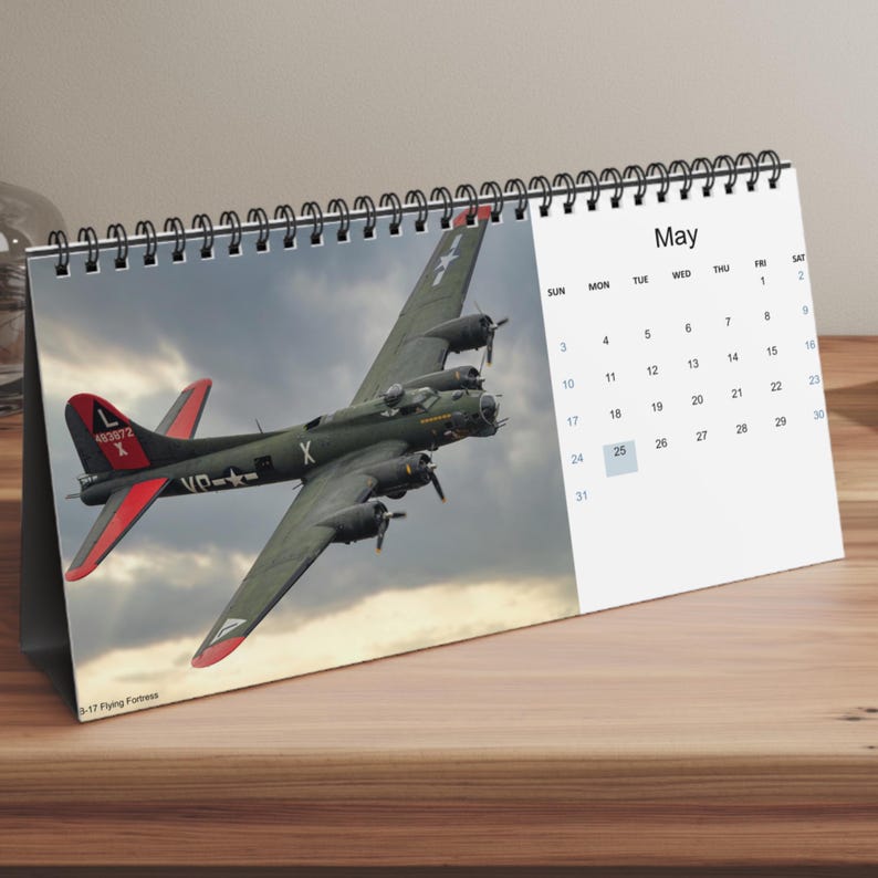 WWII Warbird Airplanes, 2026 Desk Calendar 10 × 5 Inch - Etsy