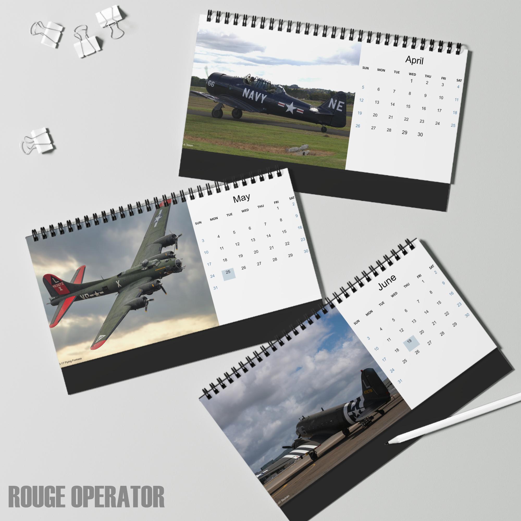WWII Warbird Airplanes, 2026 Desk Calendar 10 × 5 Inch - Etsy