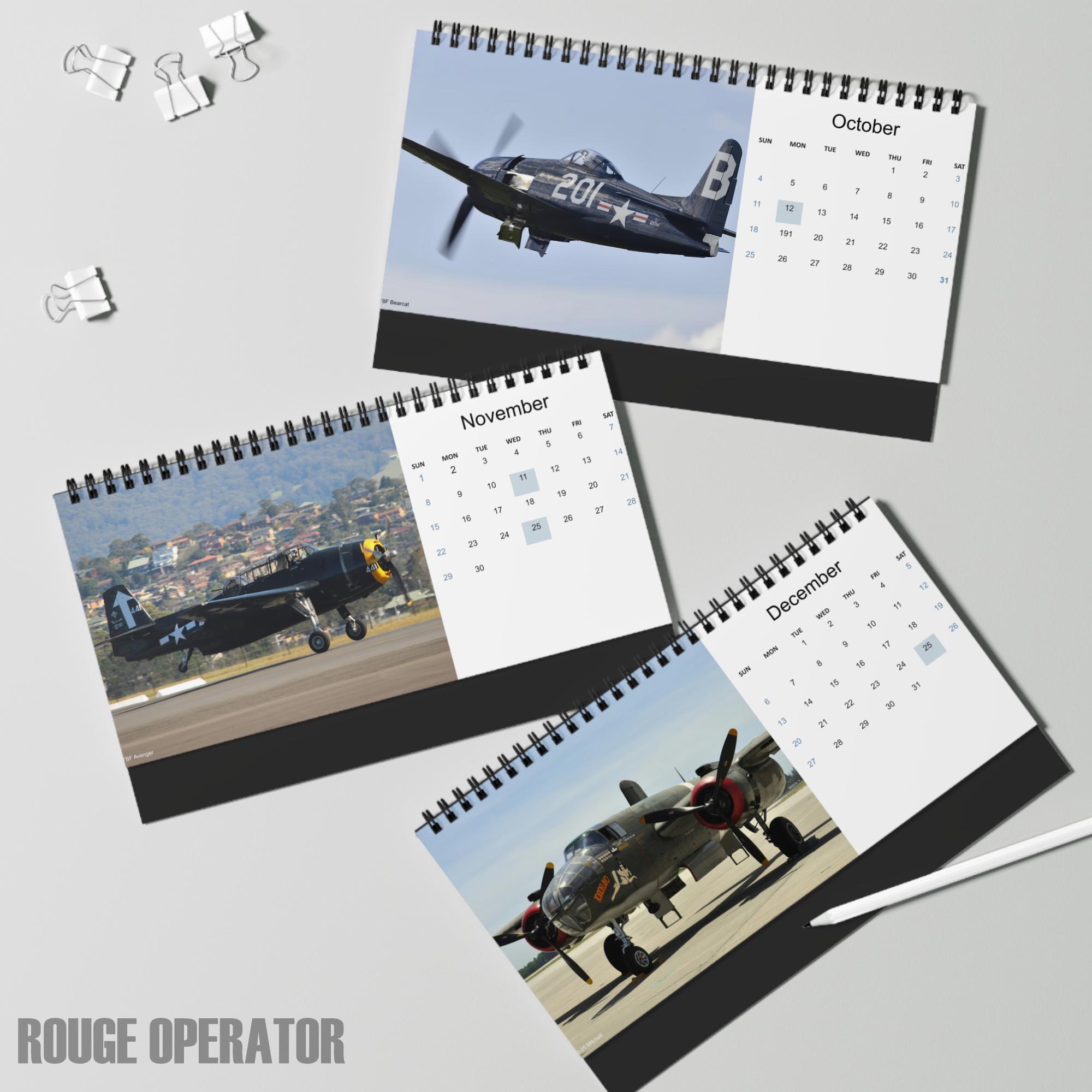 WWII Warbird Airplanes, 2026 Desk Calendar 10 × 5 Inch - Etsy