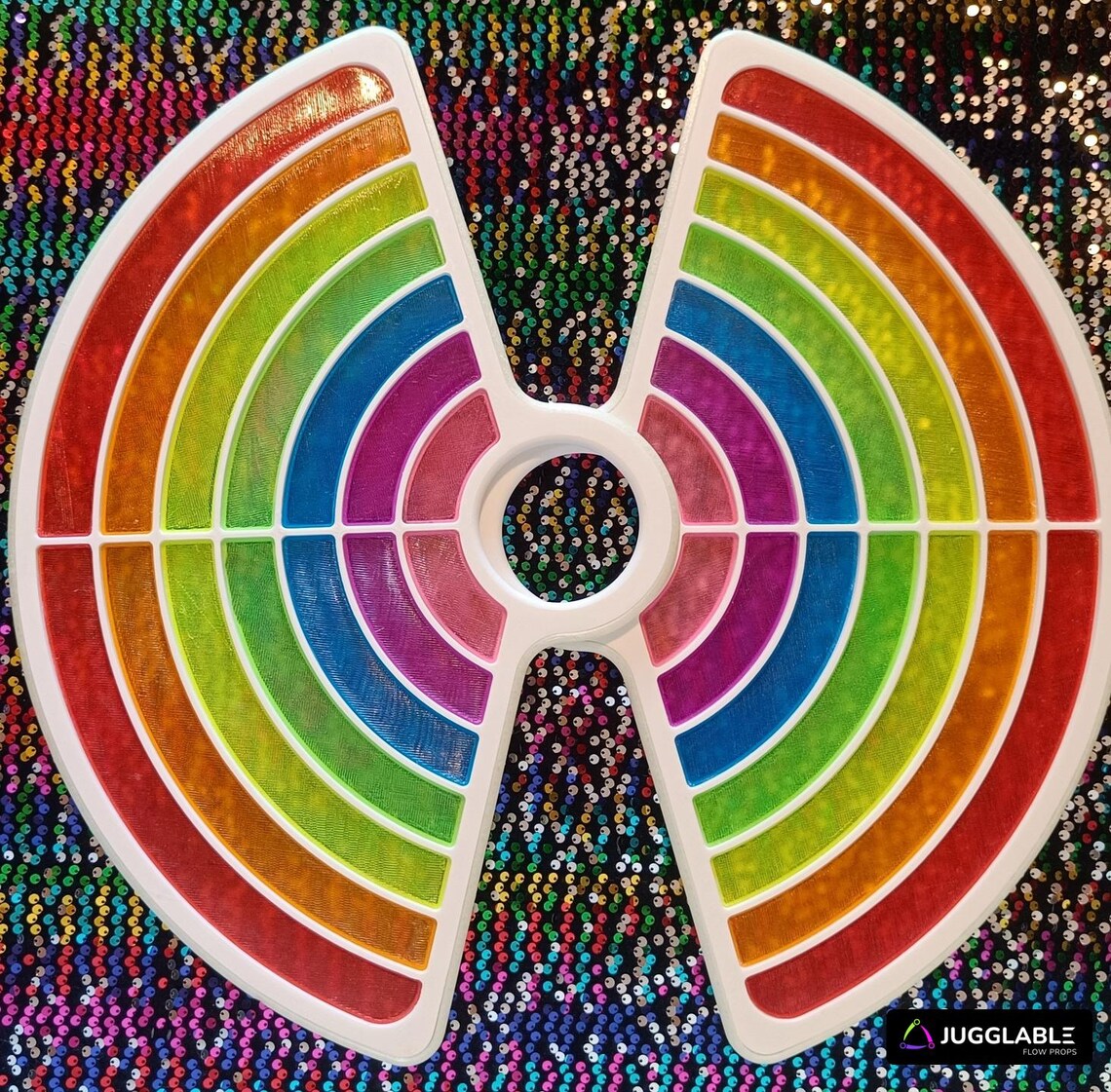Rainbow Practice Flow Fans | Russian Grip | Fully Customizable - Etsy