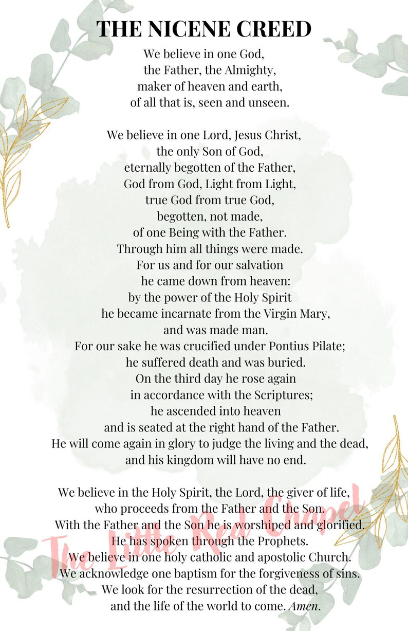 Statements of Faith Posters - Set of 3 - Etsy