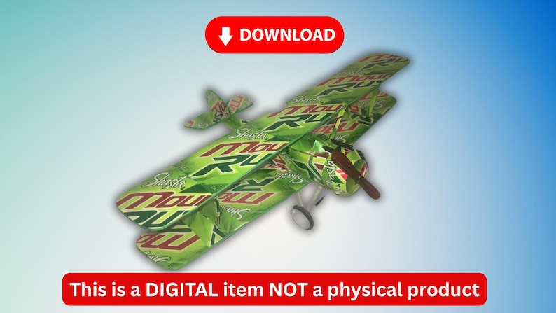 Soda Can Airplane Sopwith Camel Pop Can Aviation DIGITAL PLANS - Etsy