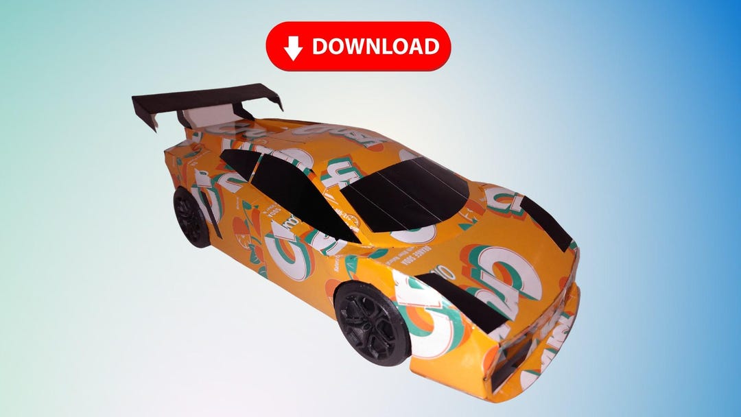 Soda Can Car Lamborghini Pop Can Car DIGITAL PLANS - Etsy