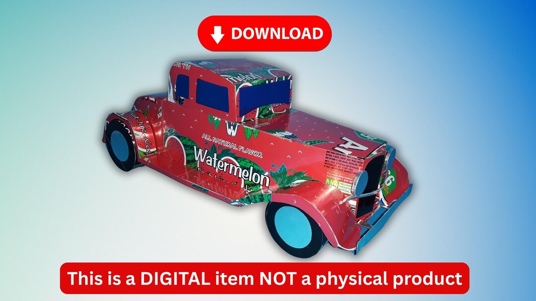 Soda Can Car 32 Ford 5 Window Coupe Pop Can Car DIGITAL PLANS - Etsy