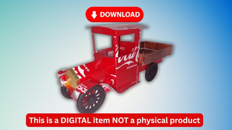 Soda Can Car Ford Model T Truck DIGITAL Pop Can Car PLANS - Etsy