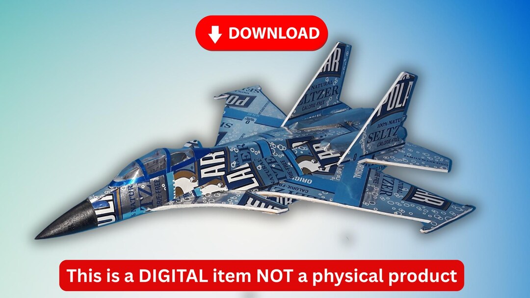 Soda Can Airplane SU-30MKI DIGITAL Pop Can Aviation PLANS - Etsy
