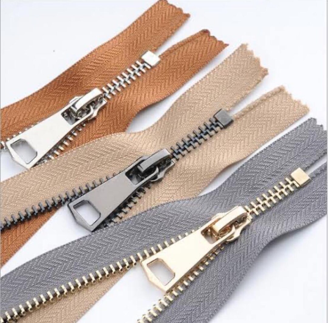 Closed-end Metal Zipper #5 - Zipper for Sewing, Custom Size (2” to 60 ...