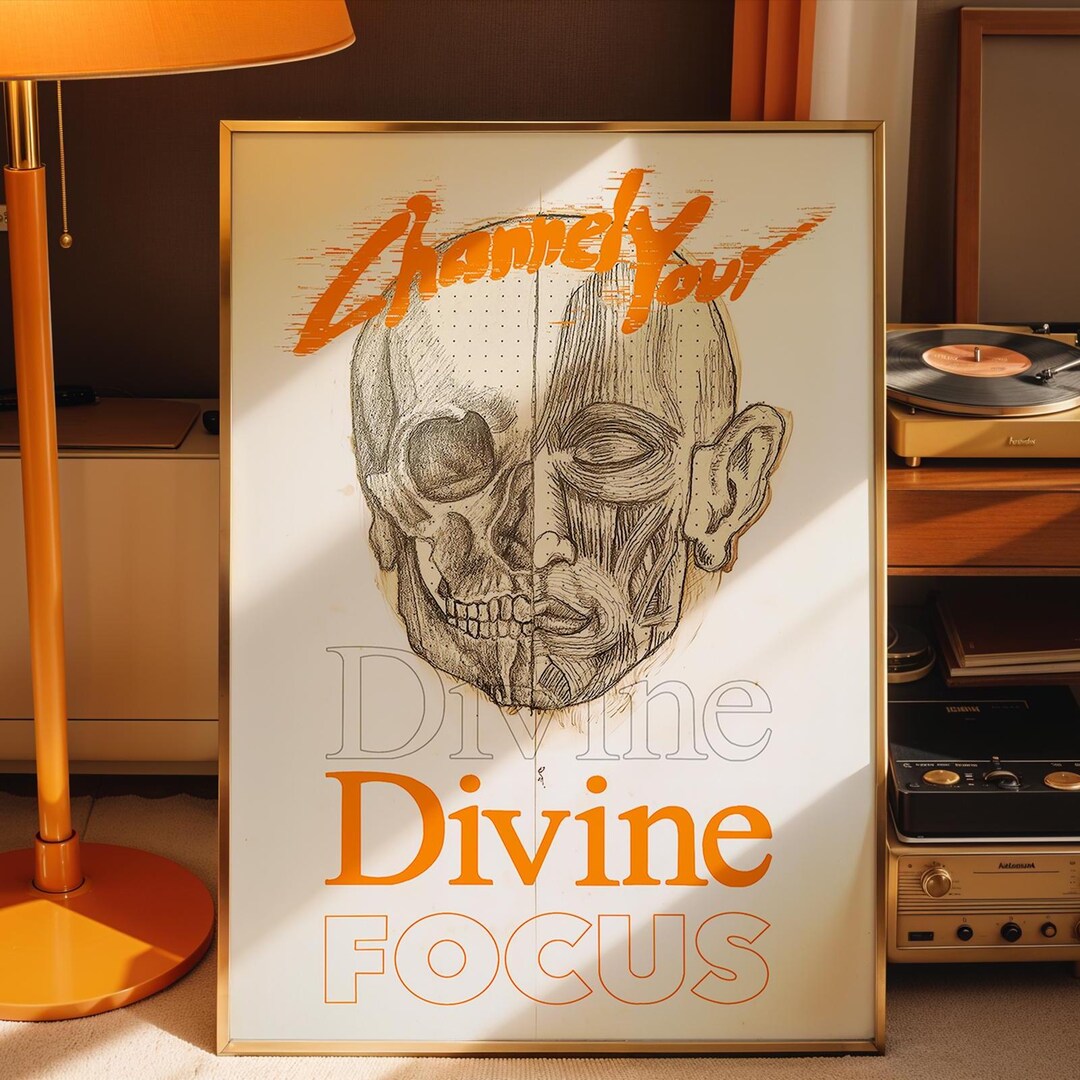 Printable Motivational Wall Art – Channel Your Divine Focus Poster ...