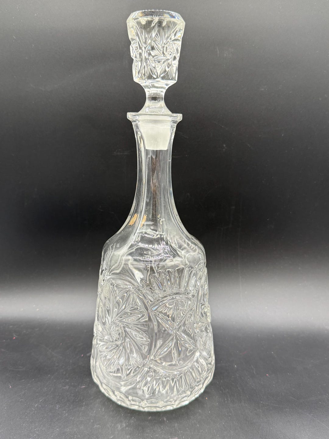 Brilliant Cut Crystal Decanter 13" Pinwheel With Polished Stopper - Etsy