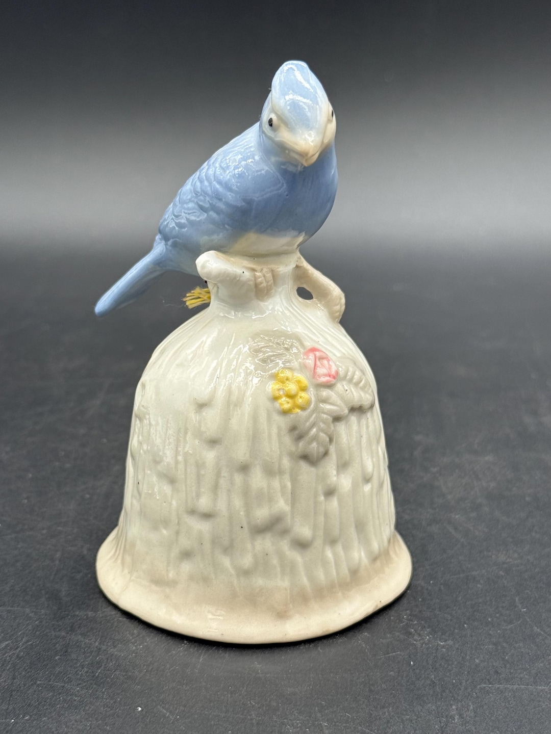 Vintage Porcelain Bluebird/blue Jay Bell - Etsy