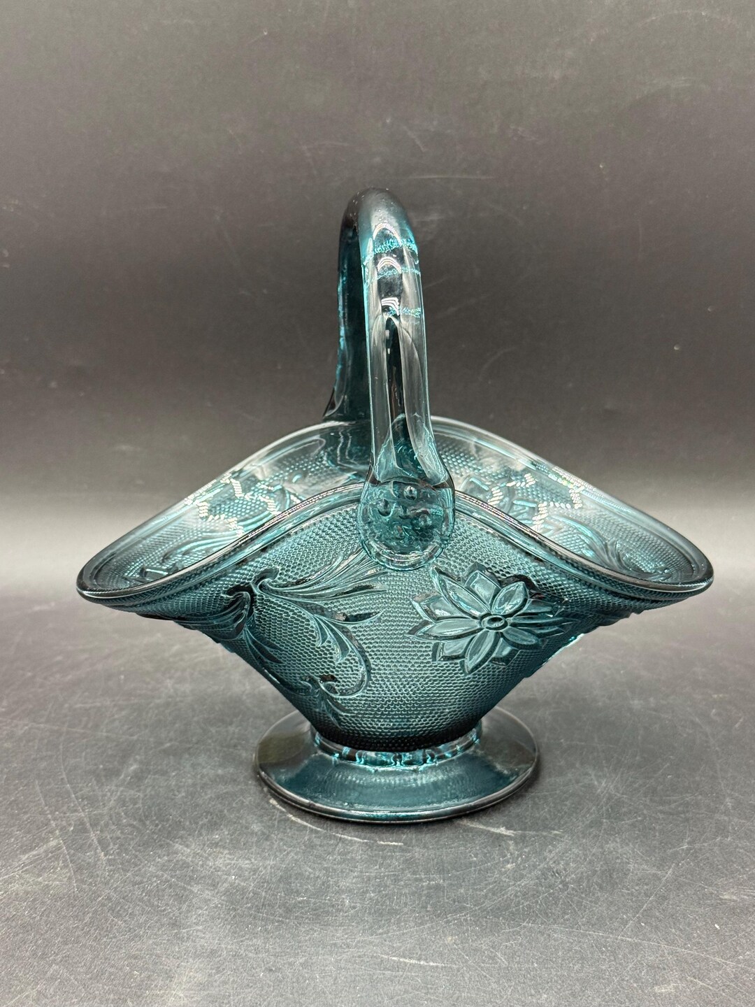 RARE- Indiana Glass Co. Tiara Pattern Bicentennial Blue Crystal Glass ...