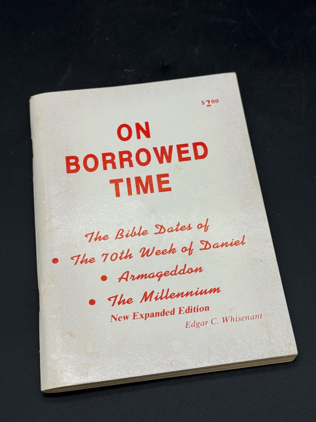 On Borrowed Time: 1988 Rapture Book by Edgar C Whisenant - Etsy