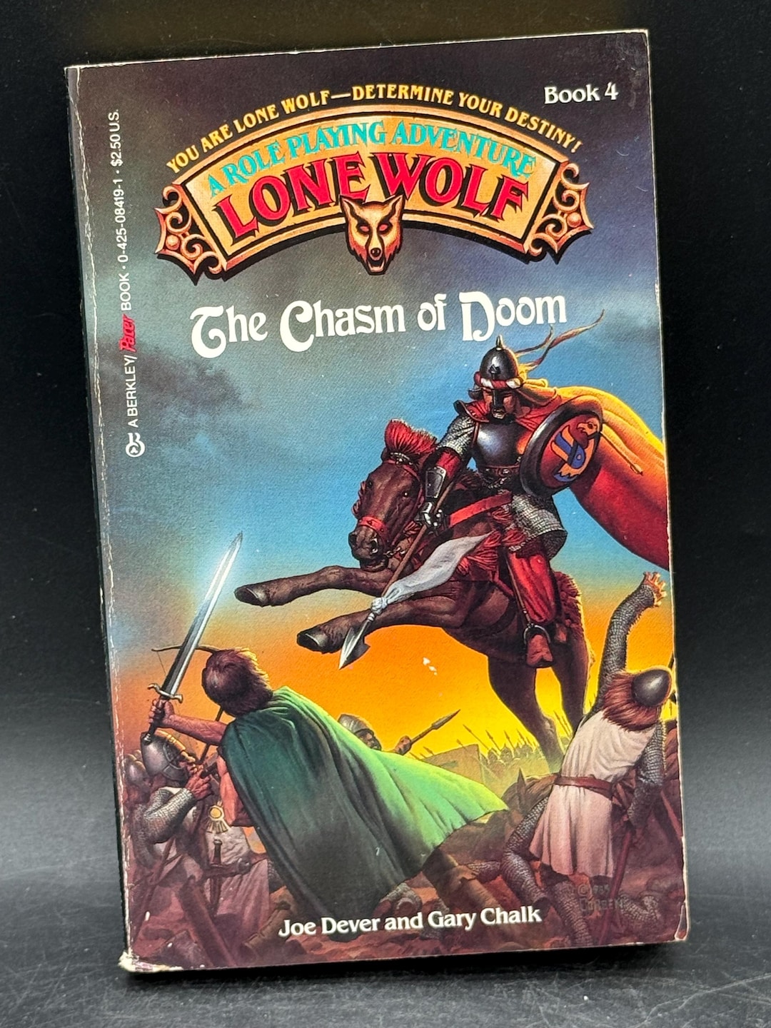 Lone Wolf No. 4: the Chasm of Doom by Gary Chalk and Joe Dever - Etsy