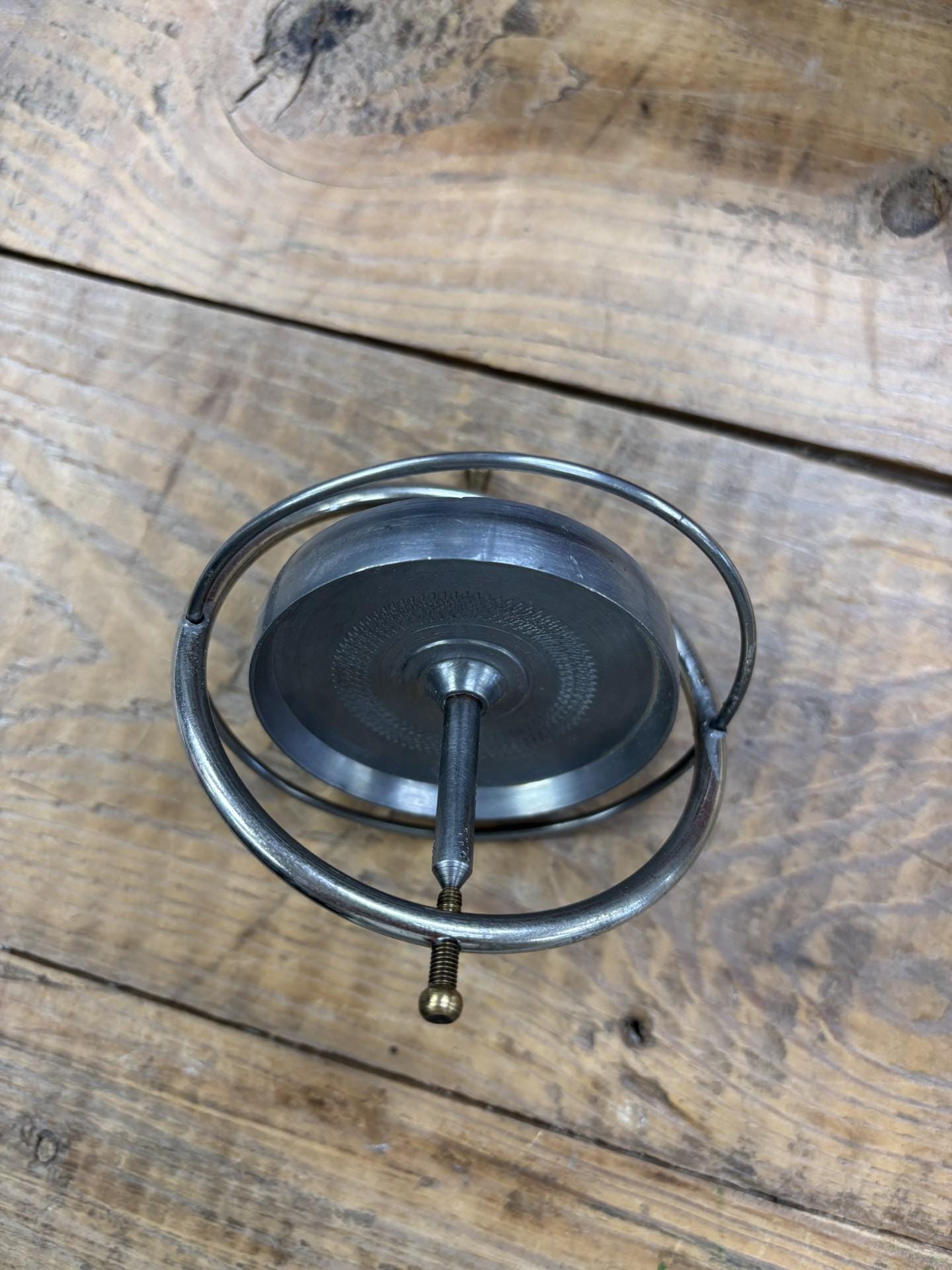 Vintage 1950s Metal Gyroscope Spinning Top - Etsy