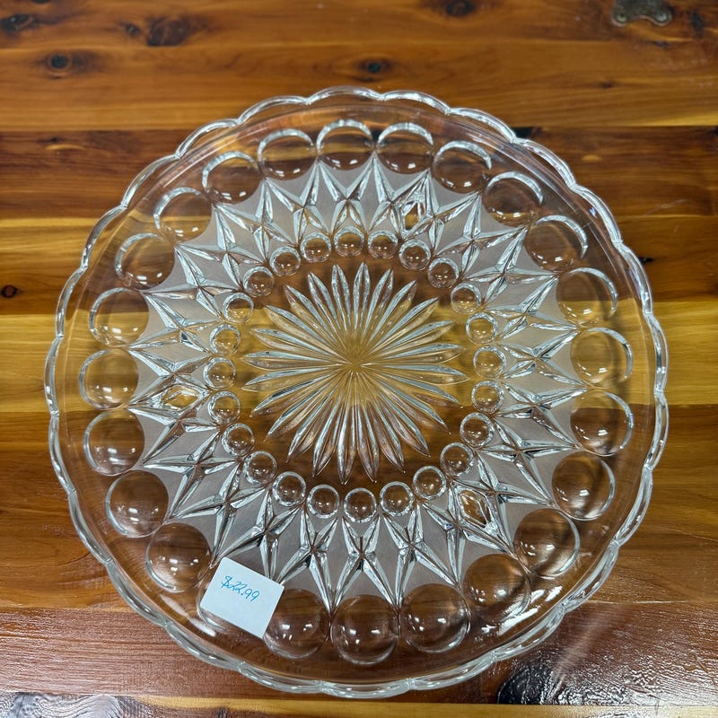 Crystal Serving Tray - Etsy