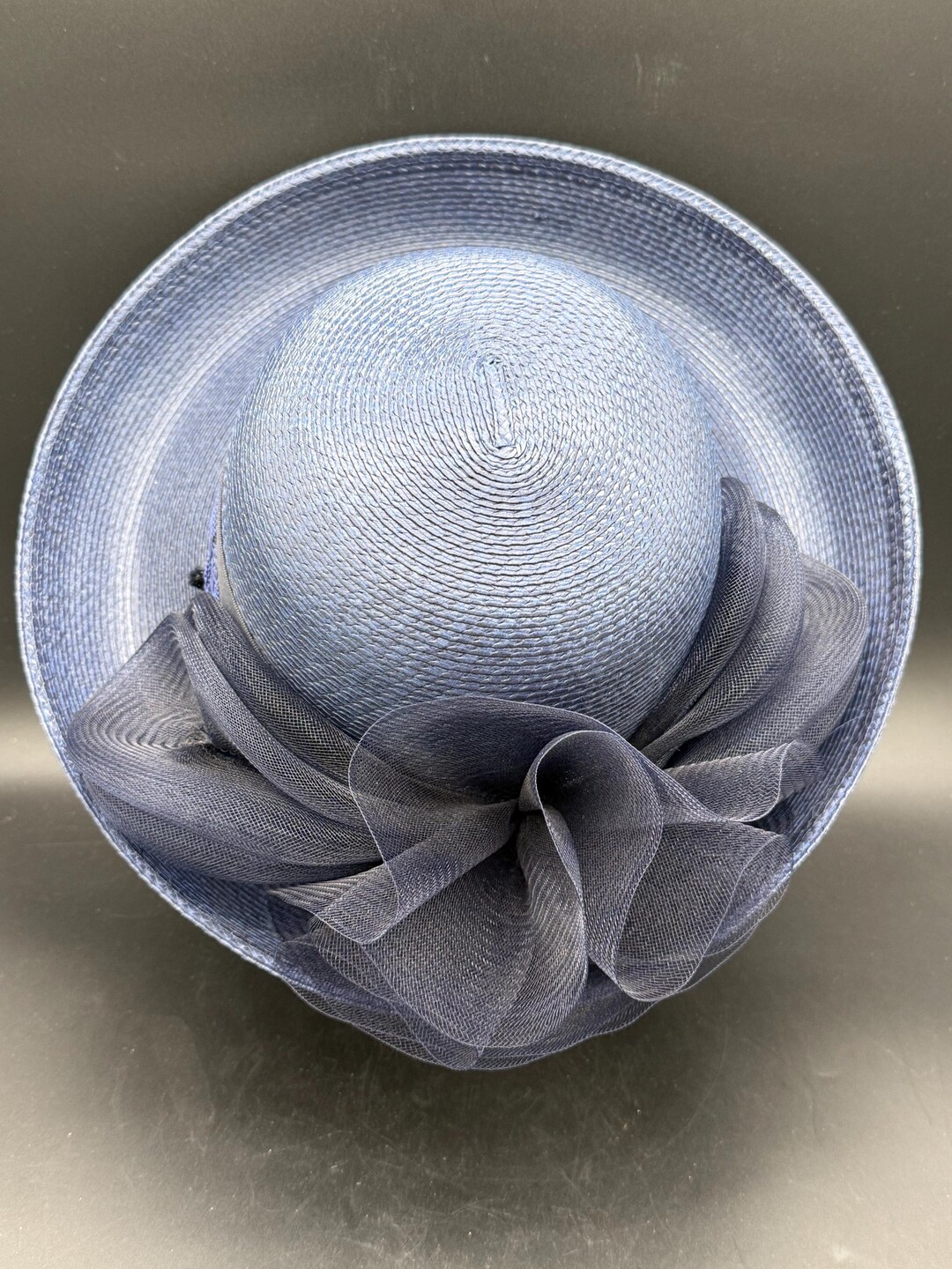 Vintage Navy Blue Derby Hat: Deborah New York 1970s-80s Bow - Etsy
