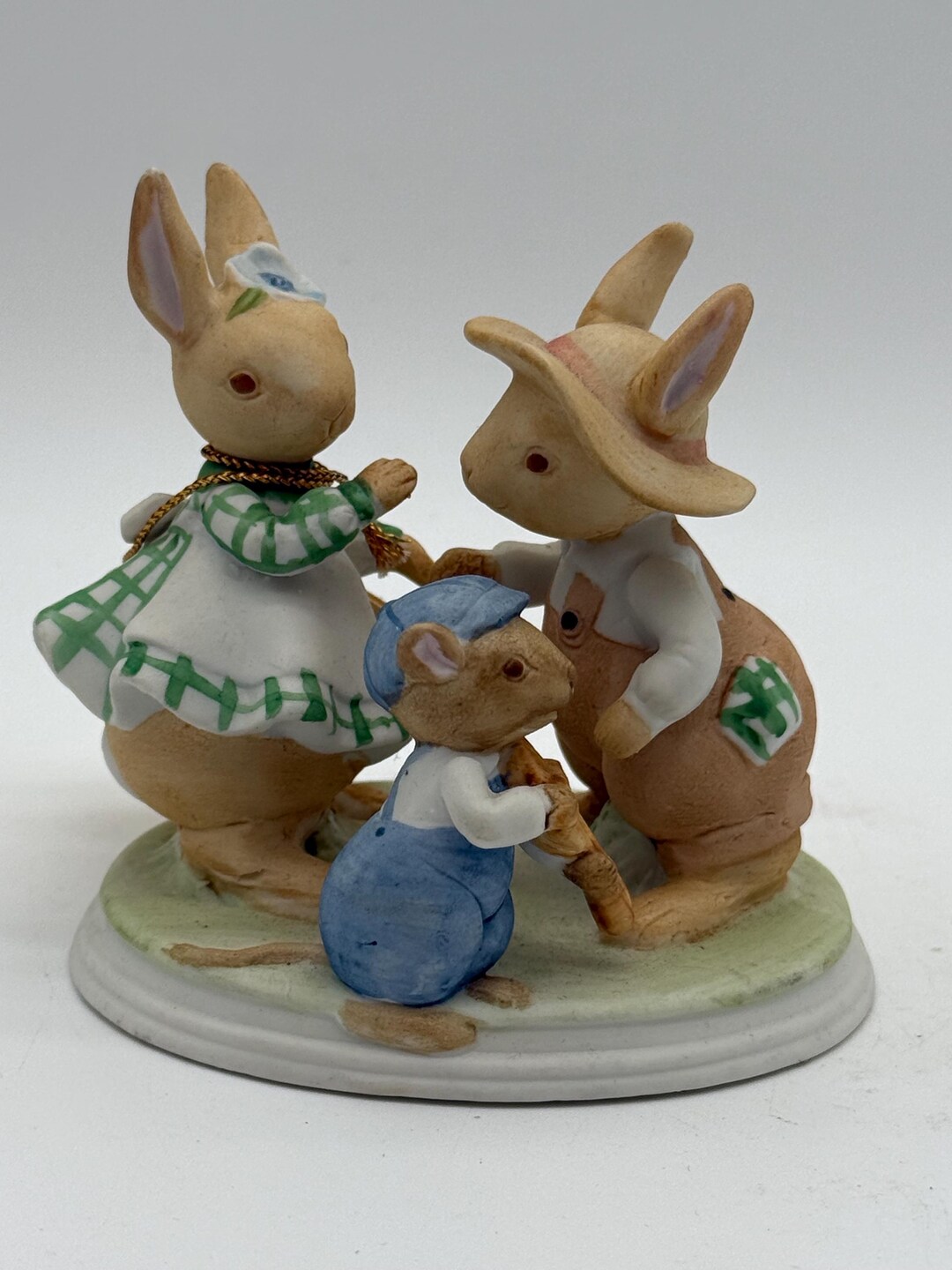 1997 Tiny Talk Designers Collection Playful Ways Dancing Rabbit Couple ...