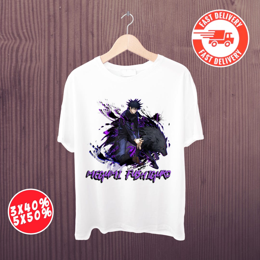 MEGUMI FUSHIGURO T-shirt - Jujutsu Kaisen Merch,jjk Tee,gift for Nerd ...
