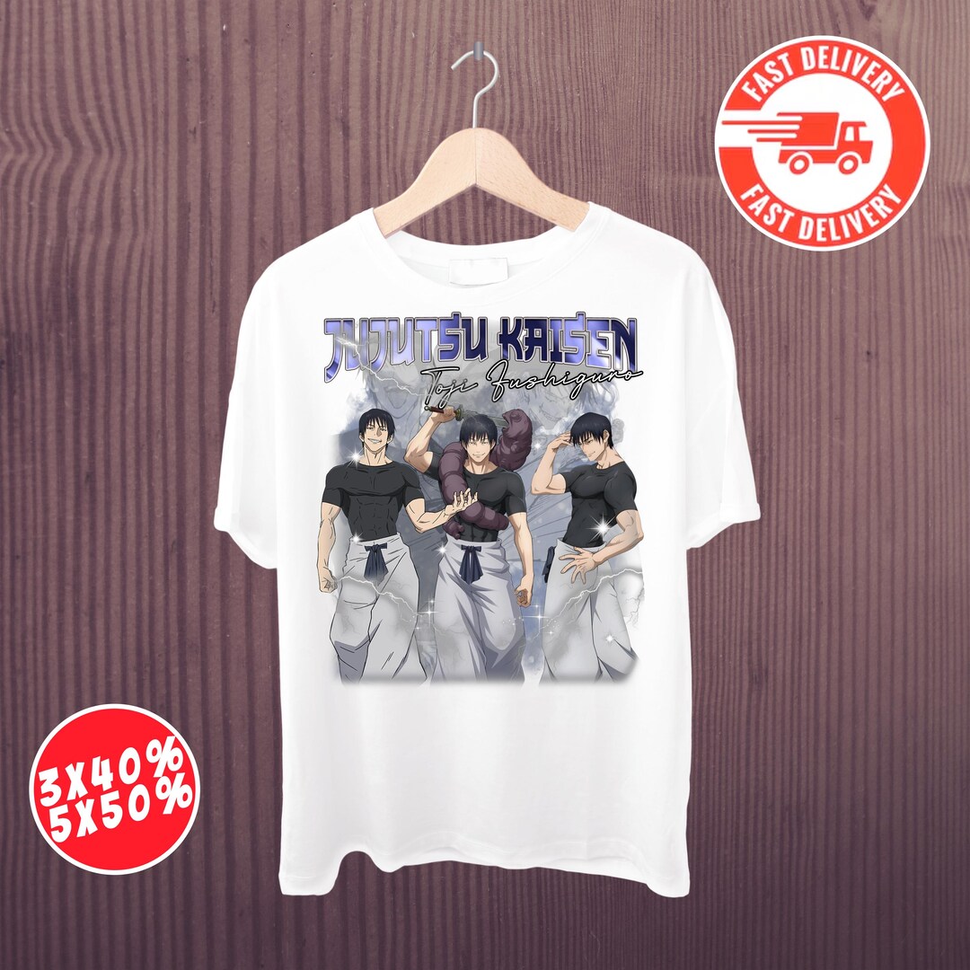 TOJI FUSHIGURO Team T-shirt - Jujutsu Kaisen Merch,gift for Nerd,anime ...