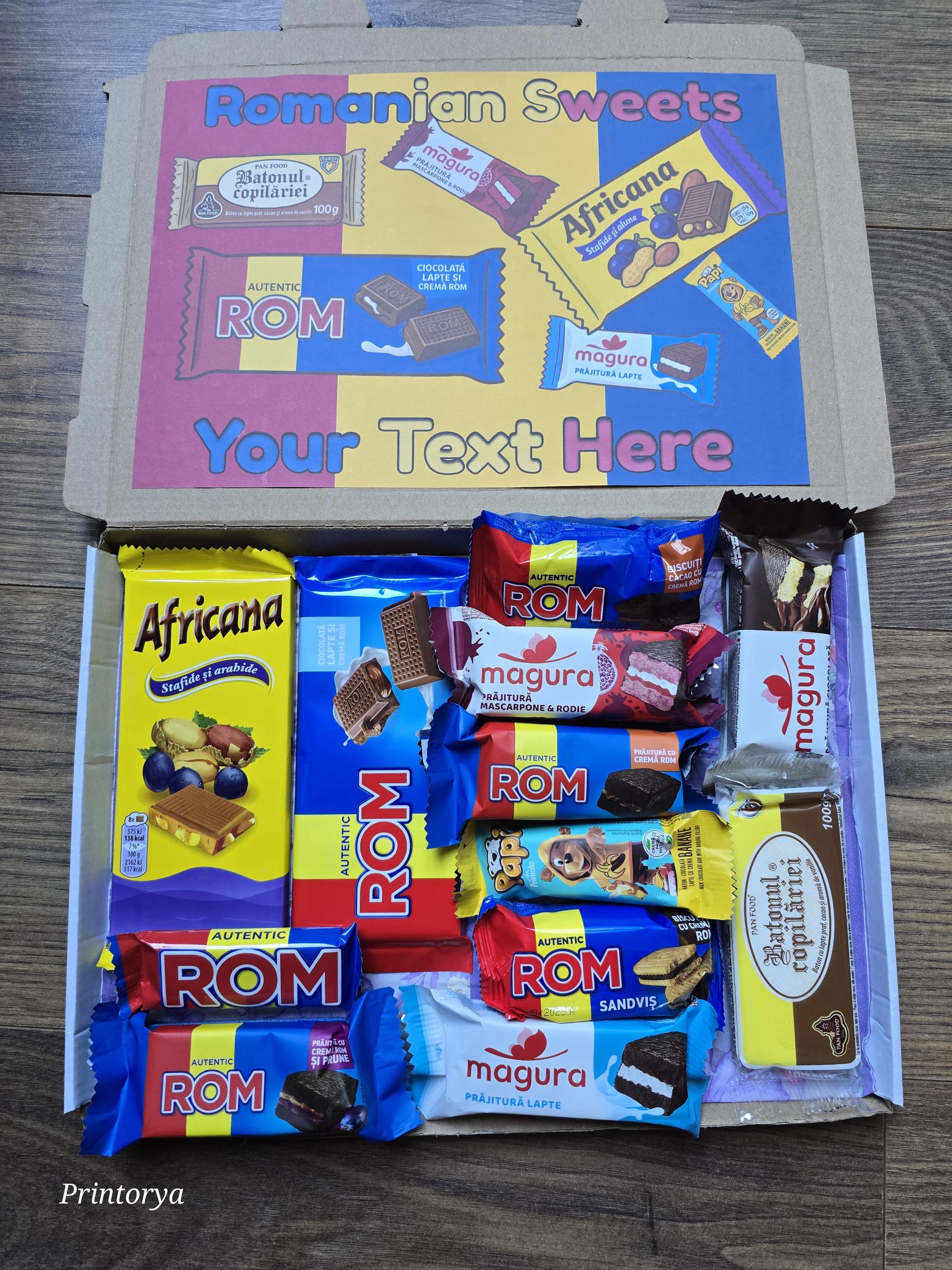 Personalized Romanian Candy Box: Eastern European Chocolate Gift - Etsy ...