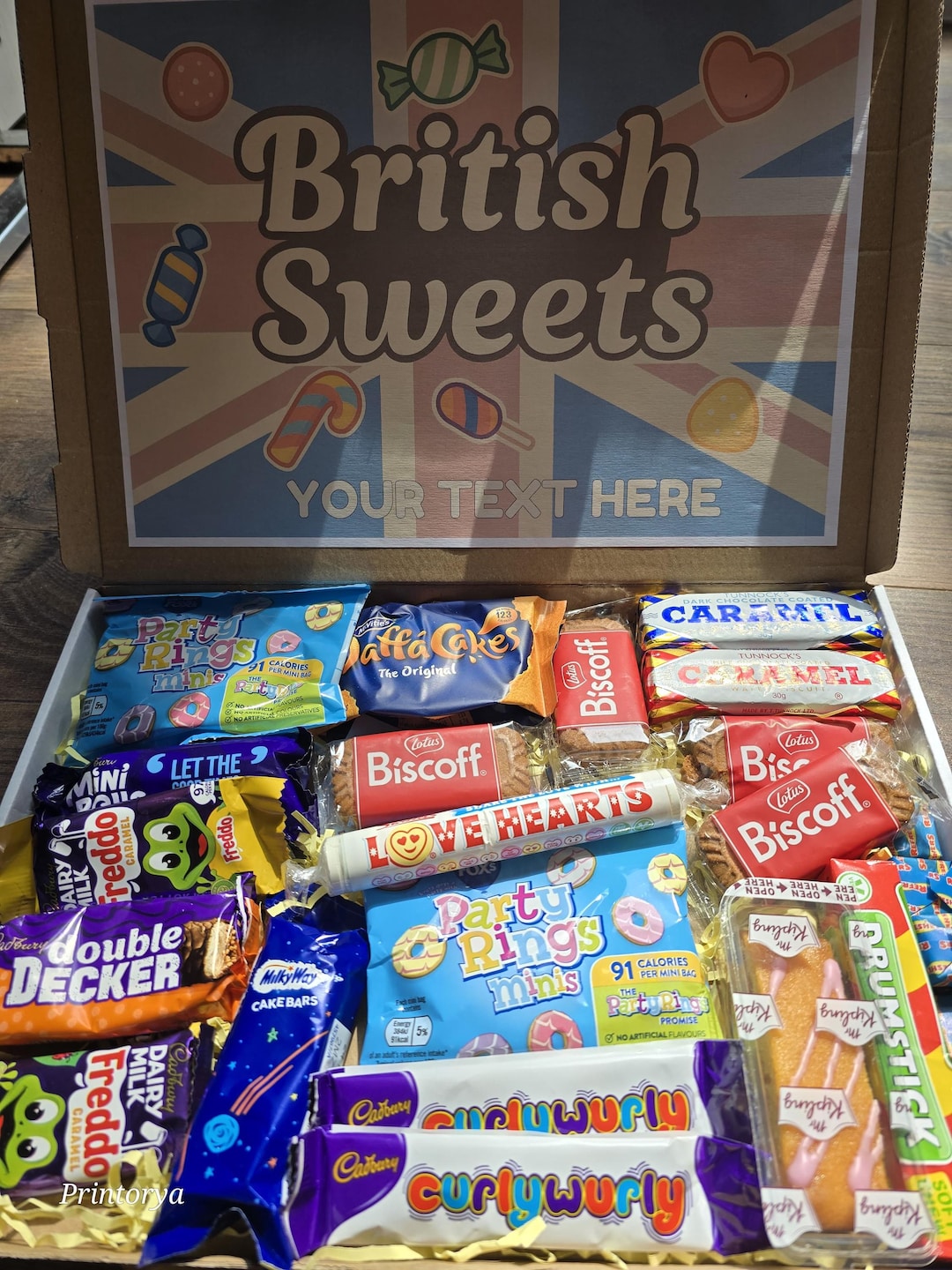 Personalised British Sweet Box – Custom Name Gift, UK Chocolate ...