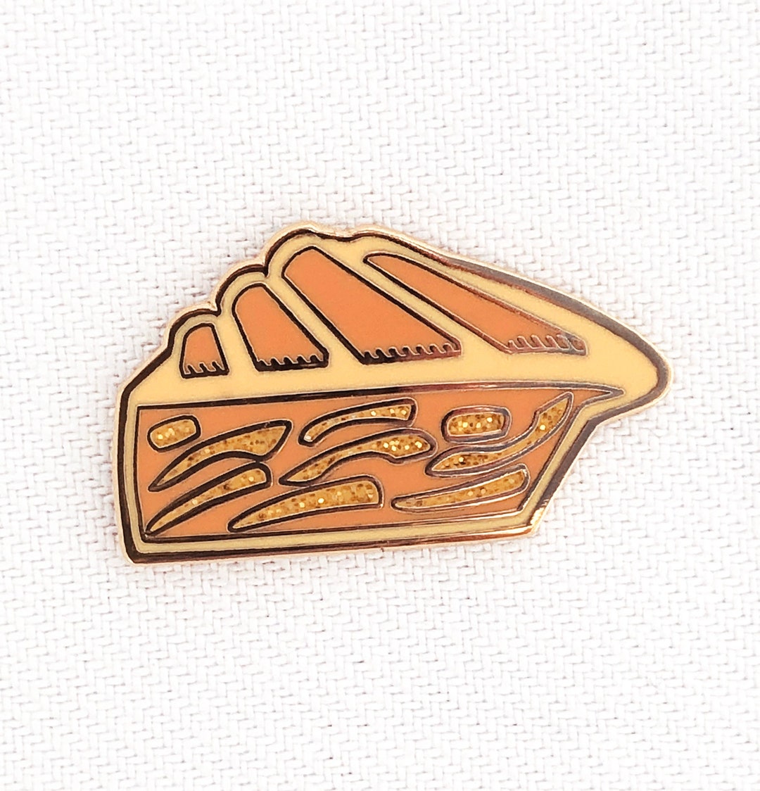 Apple Pie Pin - Glitter Hard Enamel Pins - 1 Inch Wide - Etsy